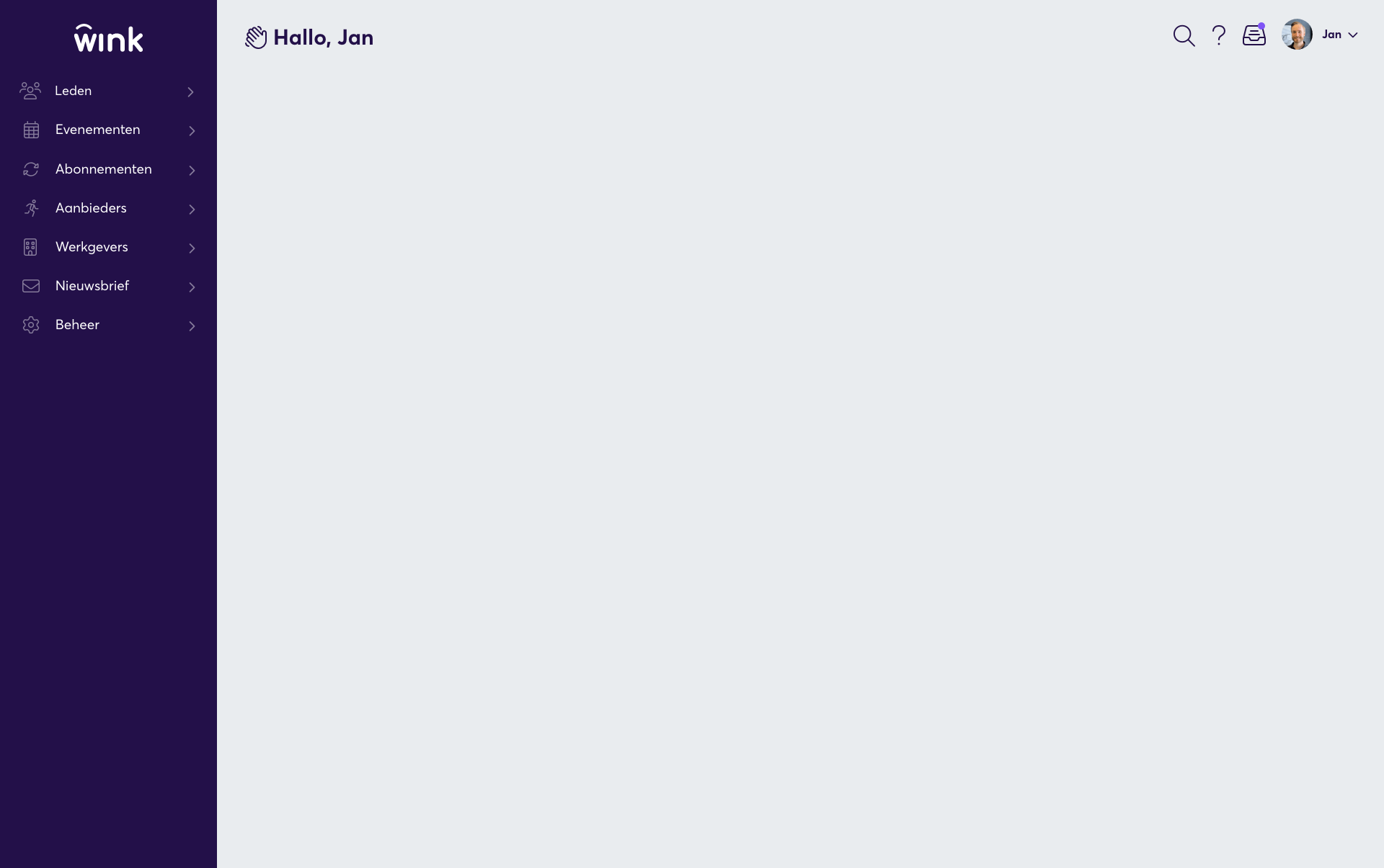 Online ledenadministratie - Wink